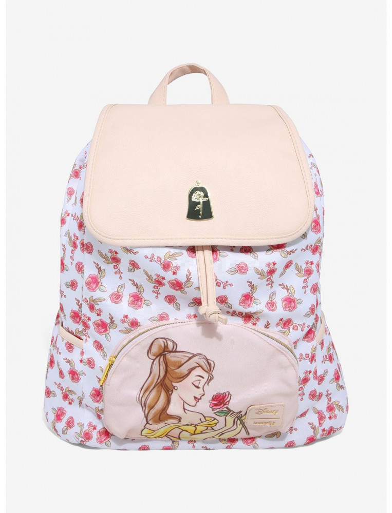 Loungefly Disney Beauty And The Beast Rose Belle Slouch Backpack ...