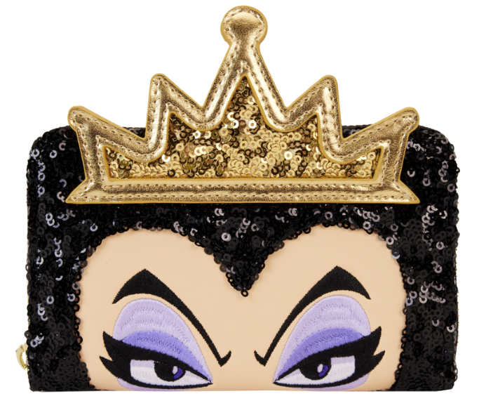 Snow White Evil Queen Exclusive Sequin Cosplay Zip Around Wallet ...