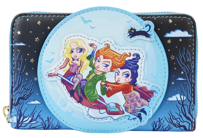 Hocus Pocus Poster Glow Zip Around Wallet - Loungefly | Pin & Pop
