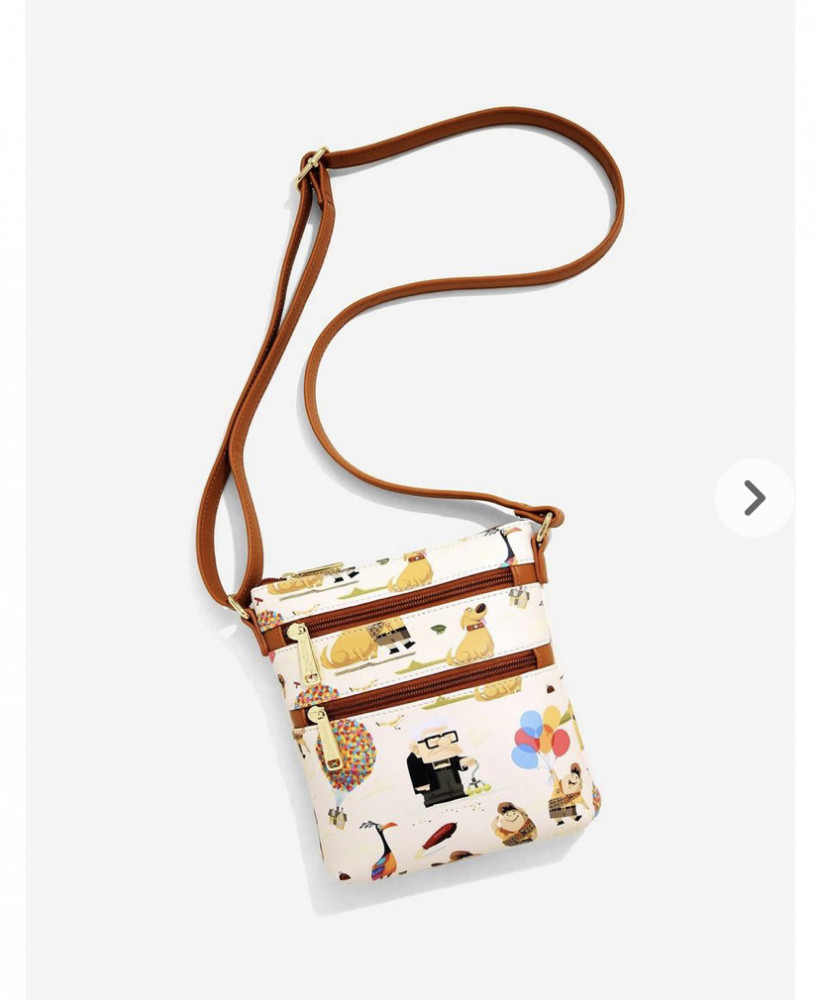 Loungefly Disney Pixar Up Characters Allover Print Crossbody Bag ...