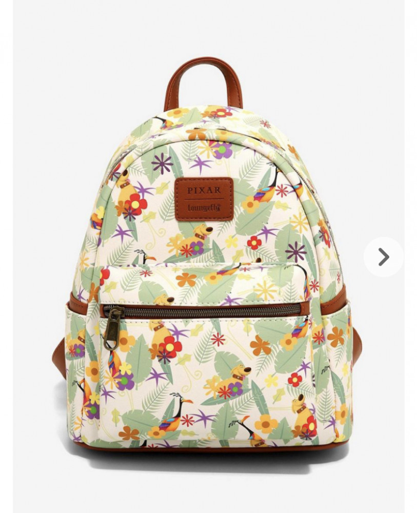 Loungefly Disney Pixar Up Dug & Kevin Floral Mini Backpack - Loungefly ...