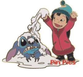 58666 - Lilo and Stitch - Winter Snow - Disney Store US Disney Pin