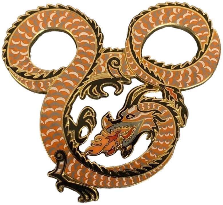 101895 - Orange - Fire Breathing Dragons - Mickey Icons - Mini Jumbo ...