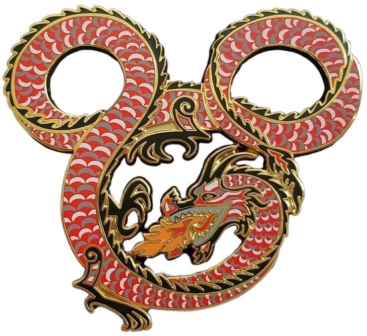 101899 - Red - Fire Breathing Dragons - Mickey Icons - Mini Jumbo ...