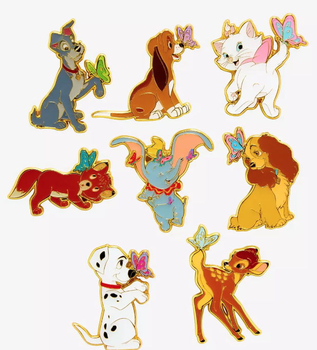 102707 - Complete Series of 8 Pins - BoxLunch - Disney Animals ...