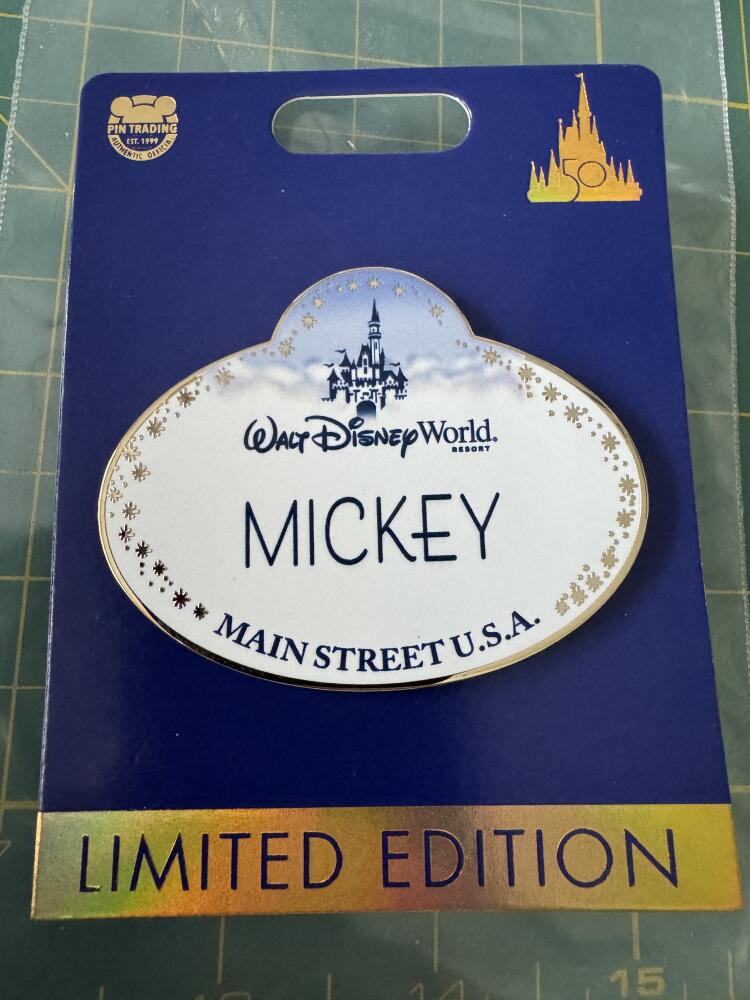 103313 - Walt Disney World 50th Anniversary Cast Member Name Tags ...