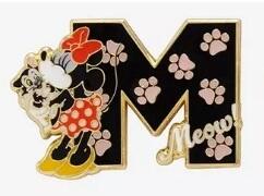 109506 - Minnie Meow - Minnie Mouse Letters 2025 - Loungefly Disney Pin