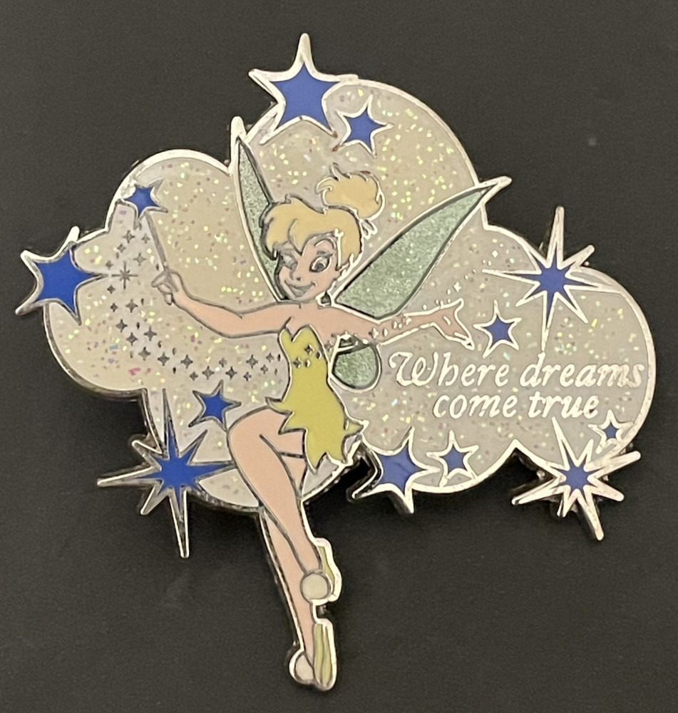 12395 - Tinker Bell - Silver Cloud - Where Dreams Come True - Pixie Dust Pins