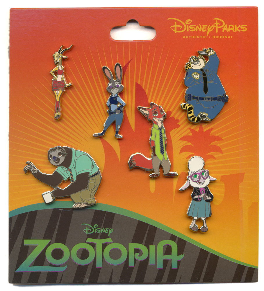 14984 - 6 pin set - Zootopia Booster Set