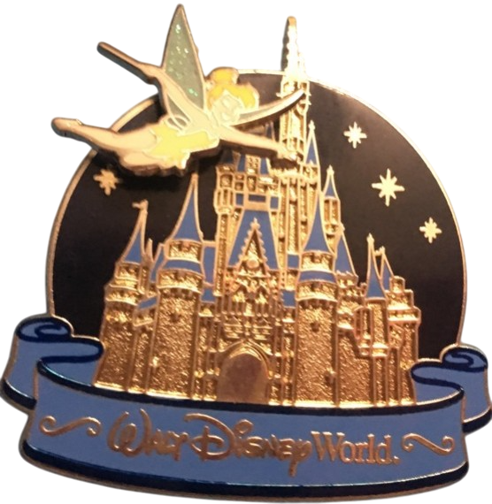 17398 - Tinker Bell over Cinderella Castle - Tinker Bell - Walt Disney ...