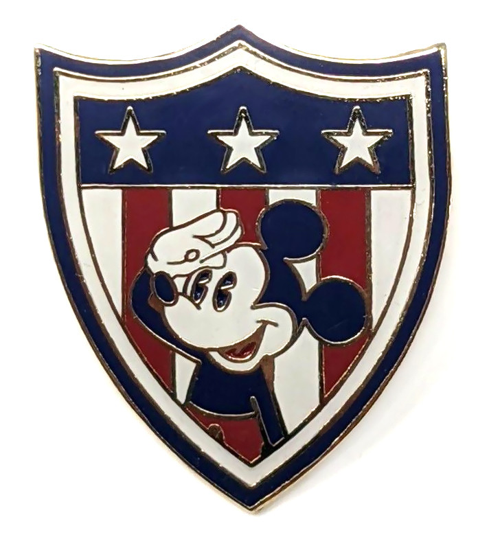 18735 - Mickey Saluting in a Stars & Stripes Shield - Disney's ...