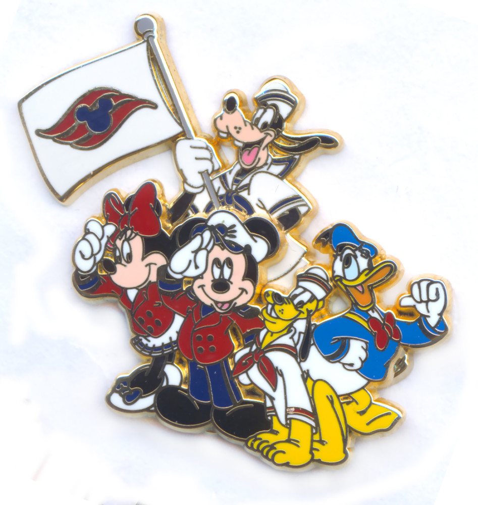 Castaway Cay Release - Mickey, Minnie, Donald, Goofy & Pluto with Flag ...