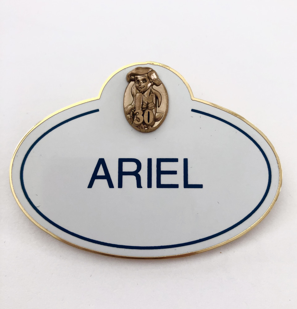 24766 - Ariel 30th - DEC - Cast Member Anniversary Name Tags - Disney ...