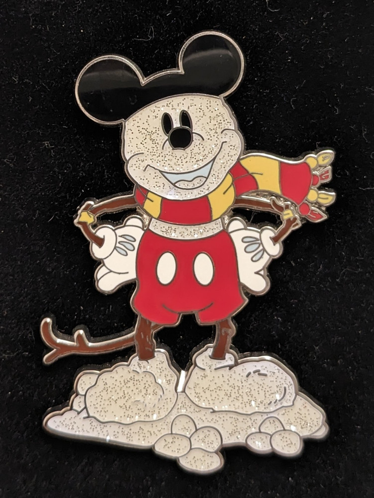 26526 - Mickey Mouse Glitter Snowman - Snowman Characters Pin Set ...