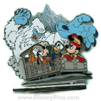 30892 - Yeti, Goofy, Donald and Mickey - Pin of the Month - 3D ...