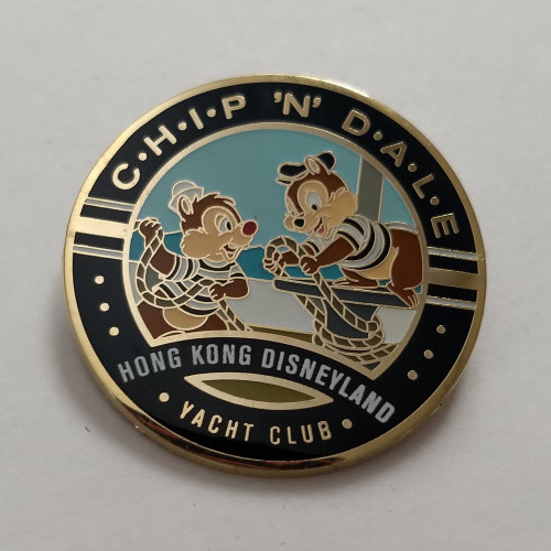 31088 Chip Dale Hong Kong Disneyland Yacht Club Hong Kong Disneyland Disney Pin