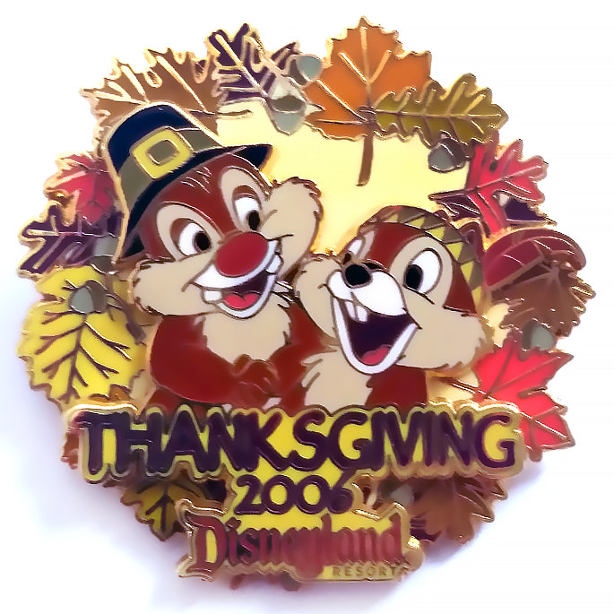 31661 - Chip dale - Thanksgiving - Disneyland Resort Disney Pin