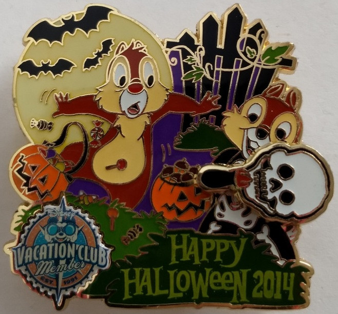 31782 - Happy Halloween — Chip and Dale with Skeleton Mask Slider ...