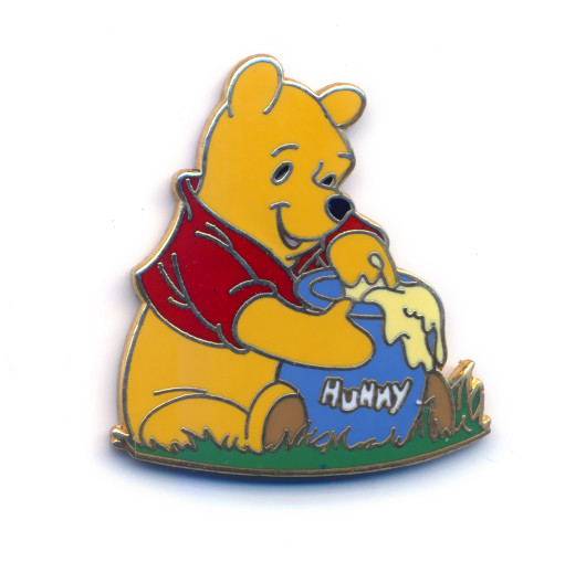 32467 - Pooh Sitting with "Hunny" Honey Pot - Winnie the Pooh