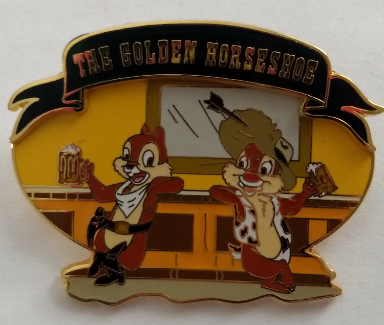 32547 - The Golden Horseshoe - Chip 'n Dale Dining Pin - Walt Disney ...