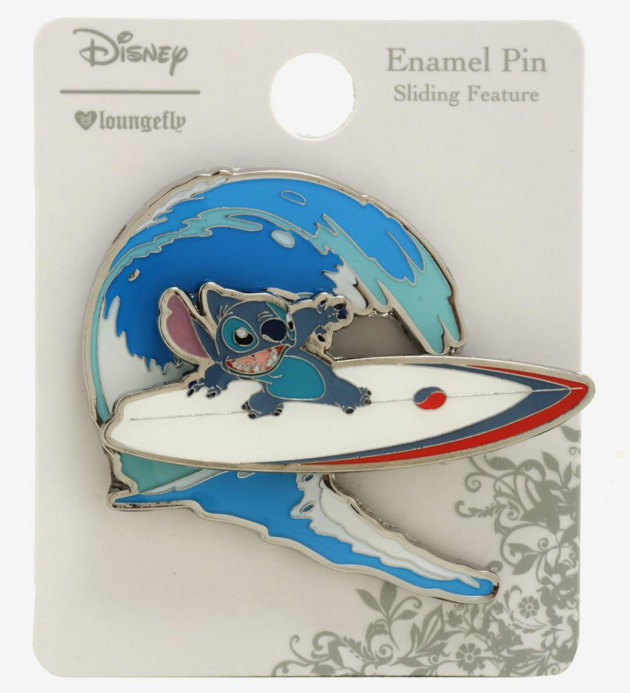 32861 - Stitch Surfing - Boxlunch - Lilo & Stitch - Loungefly Disney Pin