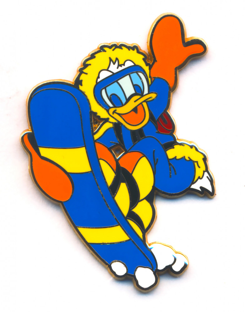 33959 - Donald Duck on a Snowboard - Expedition: PINS - Mystery Pin ...