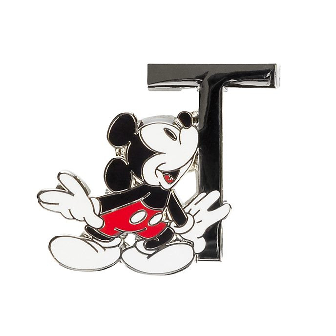 34789 - Mickey Mouse ‘T’ Letter Pin - Disneyland Paris Letter ...
