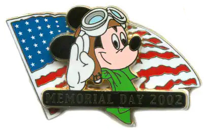35417 - 2002 Avuator Mickey Saluting - Memorial Day