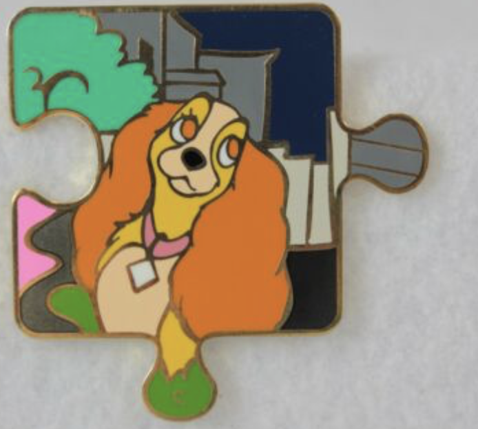 36464 - Lady - Disney Character Connection Mystery Pin Puzzle Lady and ...