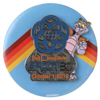 3847 - Figment Pin And Button Set - Epcot 30th Anniversary - Walt ...