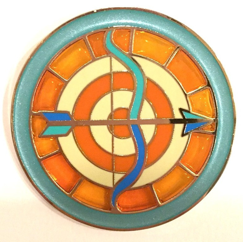 40168 - Merida - Brave - Bow and Arrow - Stained Glass Princess Icon ...