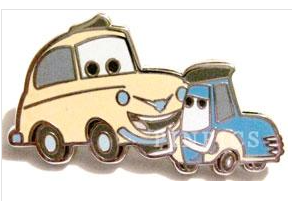 Luigi & Guido - Pixar Cars - Kitsch Mini 7-Pin Set | Pin & Pop