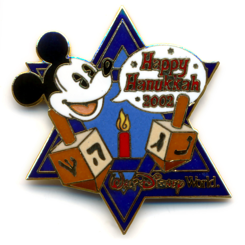 41267 - Mickey Mouse - 2002 - Hanukkah - Walt Disney World Disney Pin