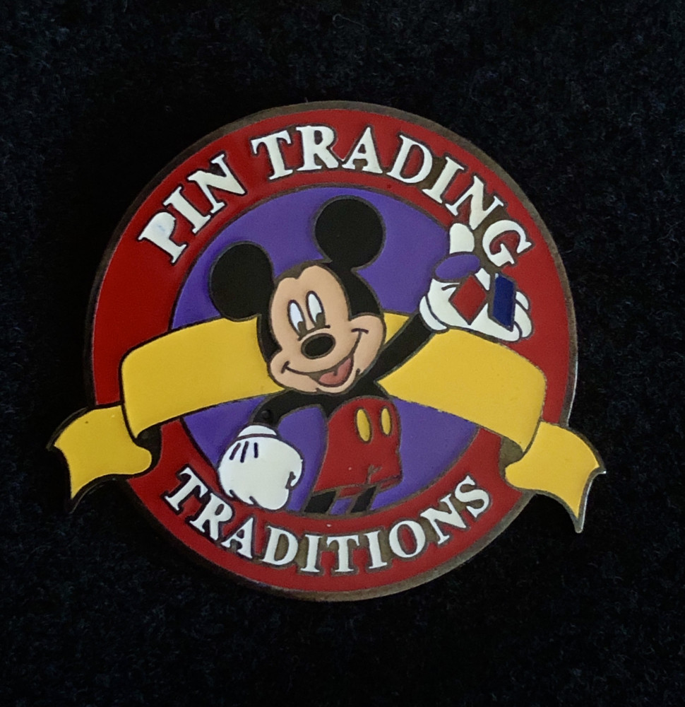 41339 - Pin Trading Traditions - Mickey - Pin Trading Logo - Theme Park ...
