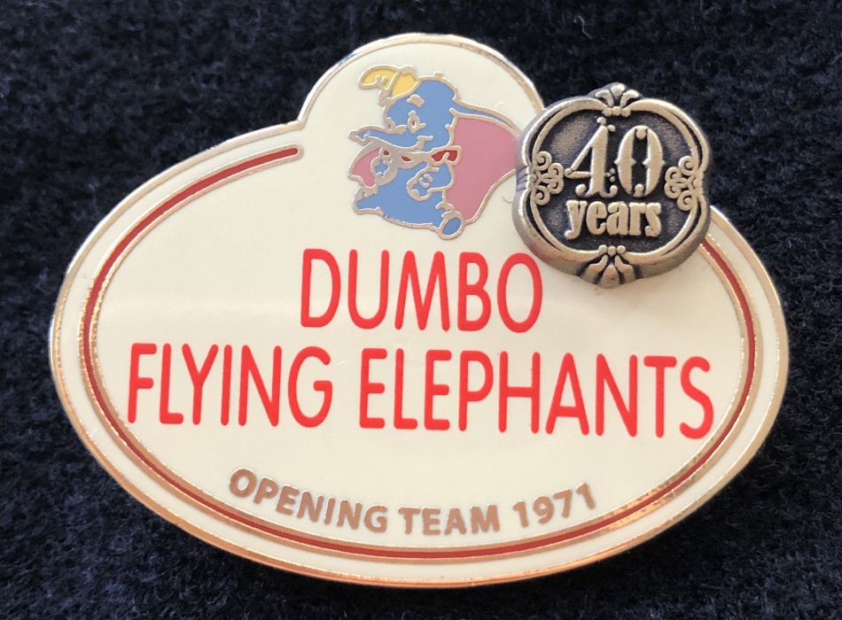 41372 - Dumbo Flying Elephants - Cast Member 40 Years Opening Team Name ...