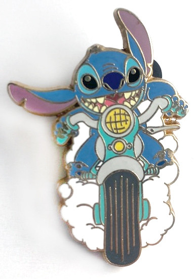 42419 - Stitch Riding Motorcycle - All Roads Lead to the Happiest ...