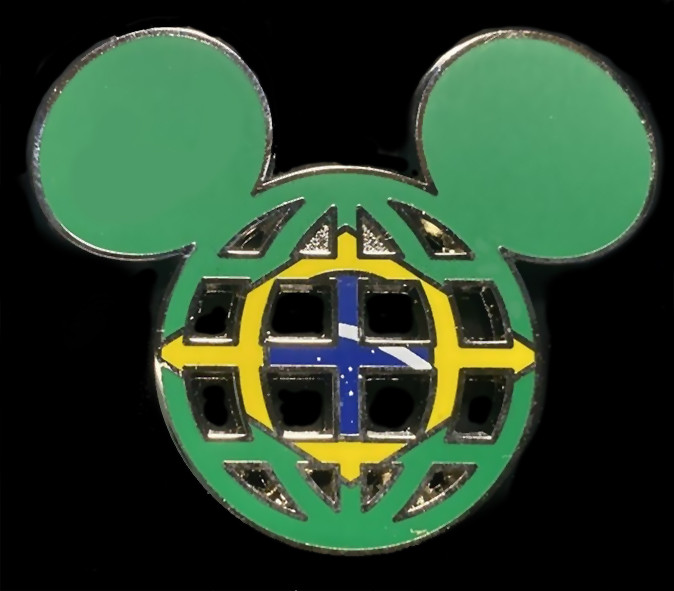 Mickey Mouse Icon Lattice Flag Countries Disney Trading Pin Series ...
