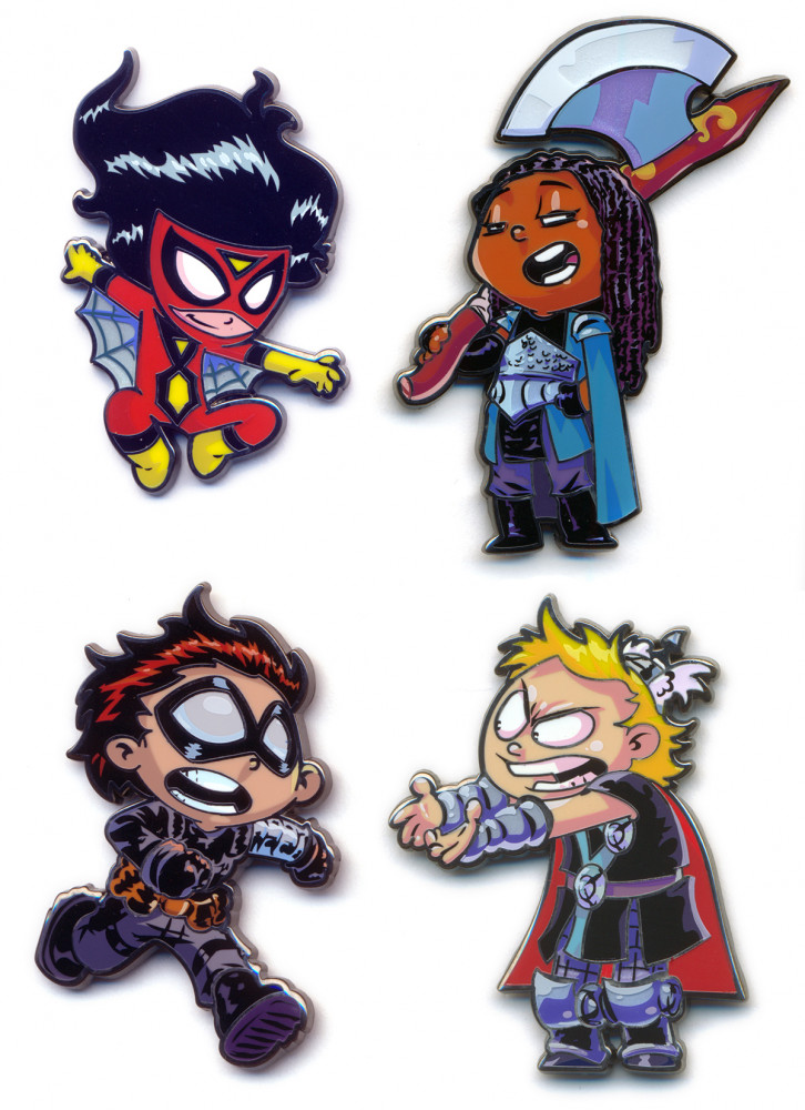 44841 - Marvel Pin Set #3 - Spider-Woman, Valkyrie, The Winter Soldier ...