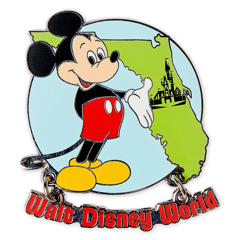 45095 - Mickey Mouse Map of Florida - Walt Disney World 50th ...