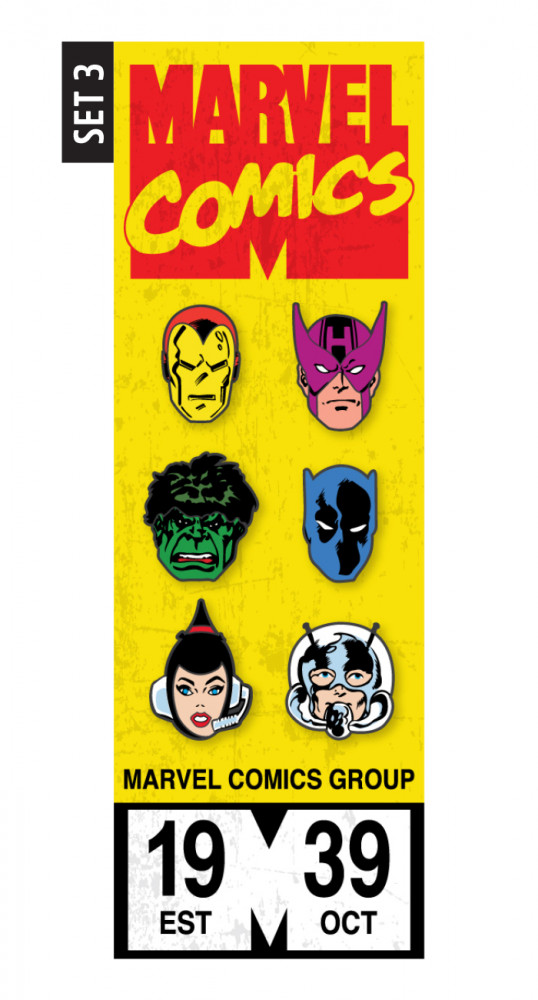 Marvel 80th Anniversary Characters Pin Sets Disney Trading Pin Series