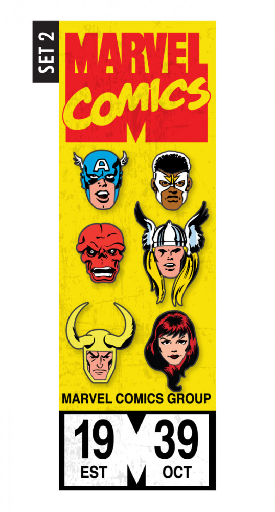 Marvel 80th Anniversary Characters Pin Sets Disney Trading Pin Series ...