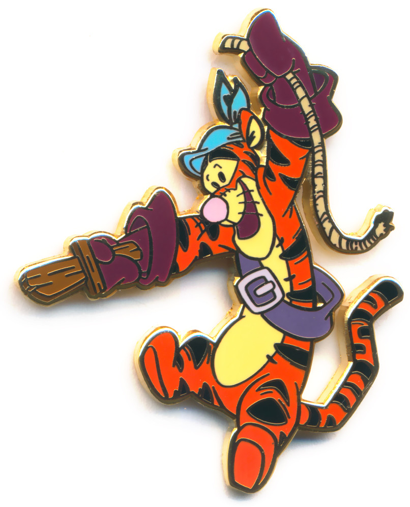 45667 - Tigger Swinging on a Rope - Pooh & Friends Pirates 3 Pin Set ...