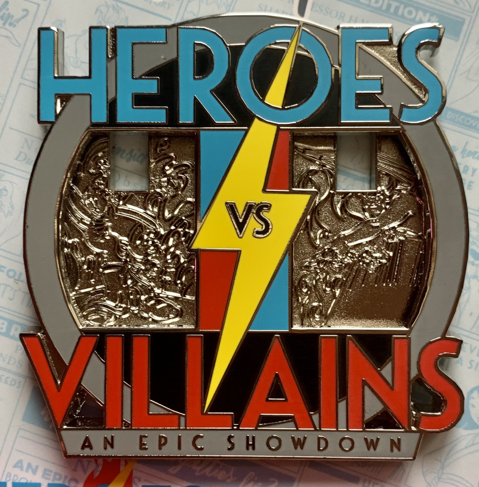 45855 Pin Holder Heroes Vs Villains Pin Event Epic Showdown