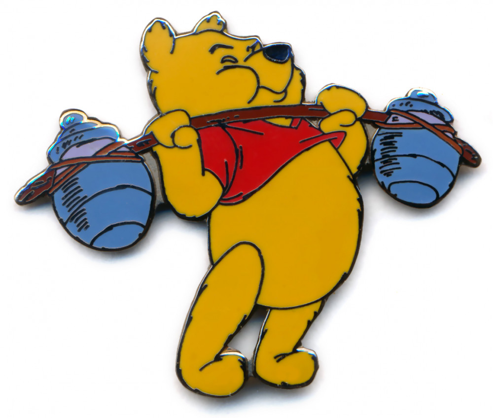46002 - Pooh Weightlifting using Two Hunny Pots - Winnie the Pooh ...