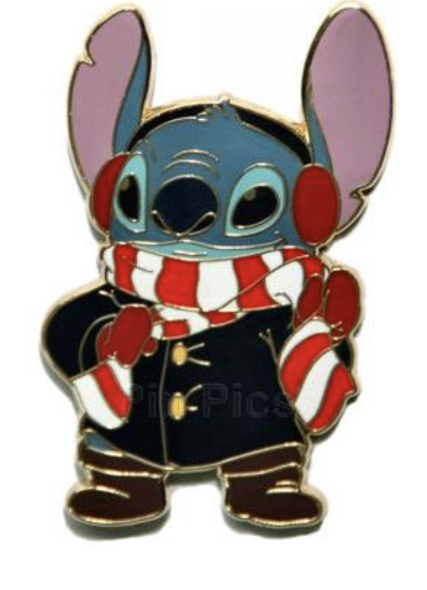 46248 - Stitch wearing his winter scarf - Winter whimsy - Disney Store ...