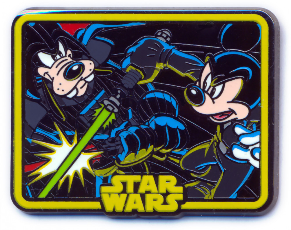 47332 - Darth Goofy and Jedi Mickey in a Light Saber Battle - Star Wars
