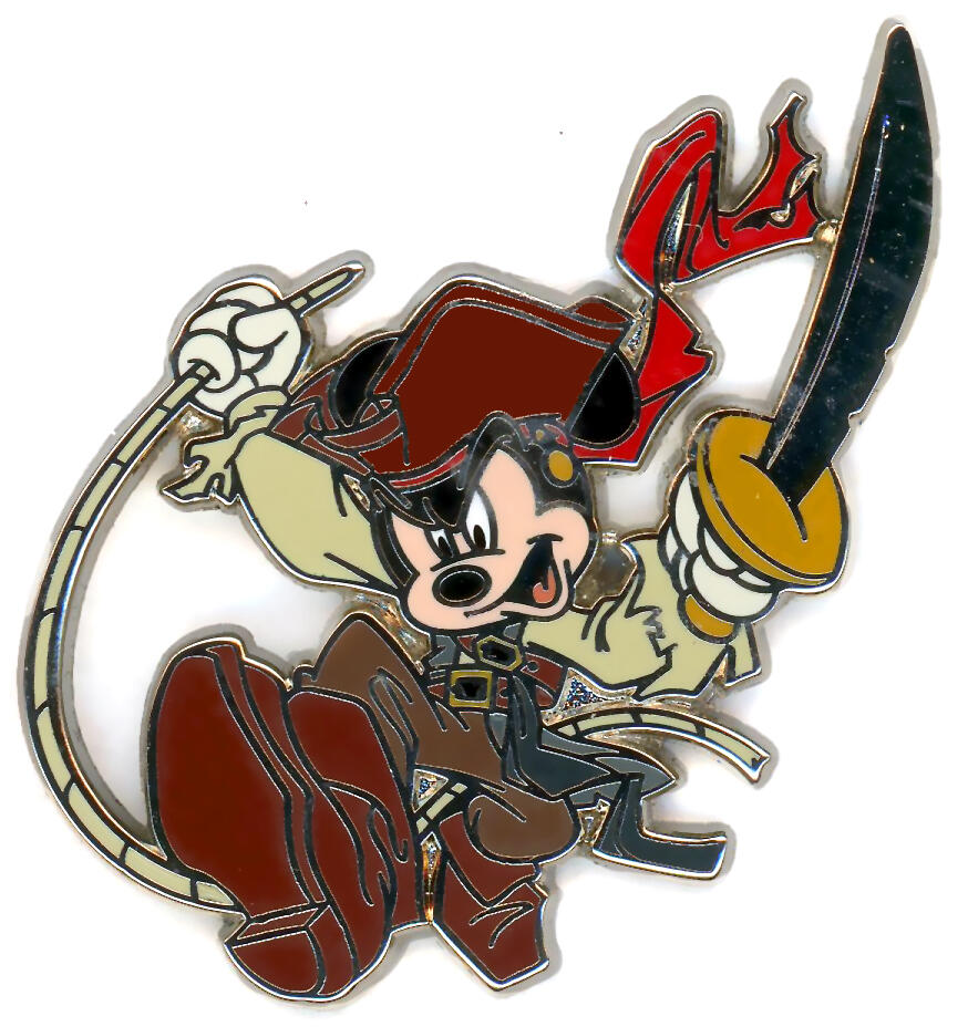 48126 - Pirate Mickey Swinging with a Sword - Pirates of the Caribbean ...