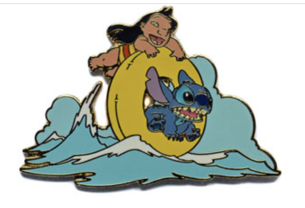 48701 - Lilo and Stitch surfing in an inner tube - Stitch Sundays