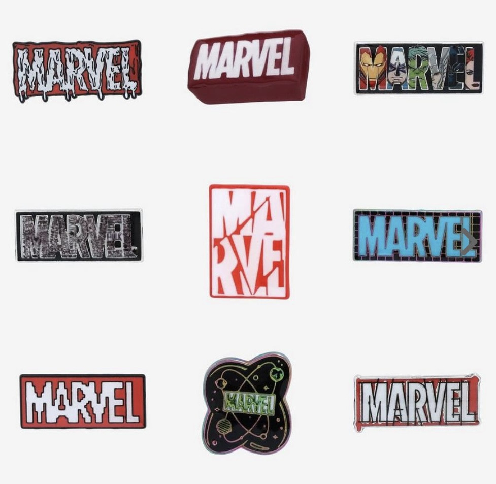 49529 - Marvel Logo Blind Box Set - Boxlunch - Marvel Logo Blind Box ...