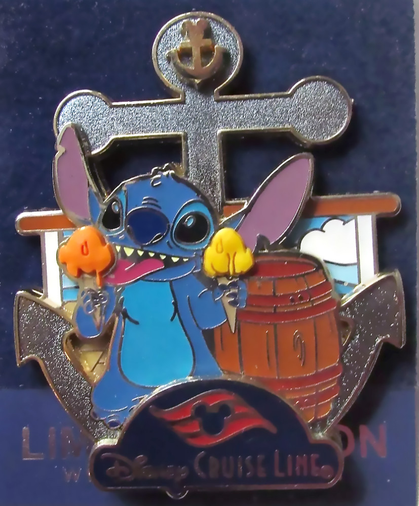 49593 - Stitch - eating Ice cream - DCL Jumbo Anchor series - Disney ...